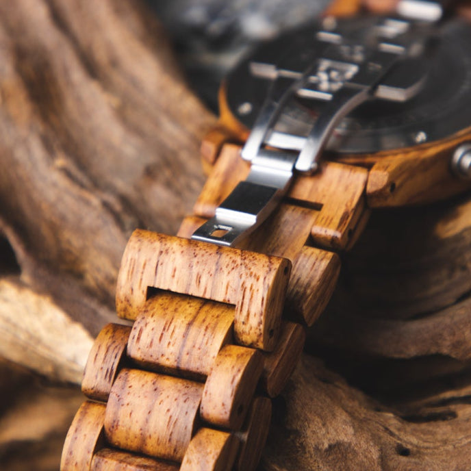 Bergen Rosewood - 42mm Men's Wristwatch - Zeitholz - Zeitholz